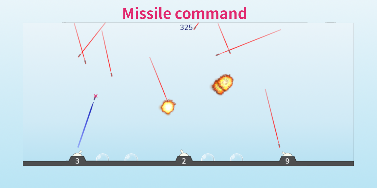 GitHub - danilmoh/MissileCommand: Remake of 80s game - Missile Command