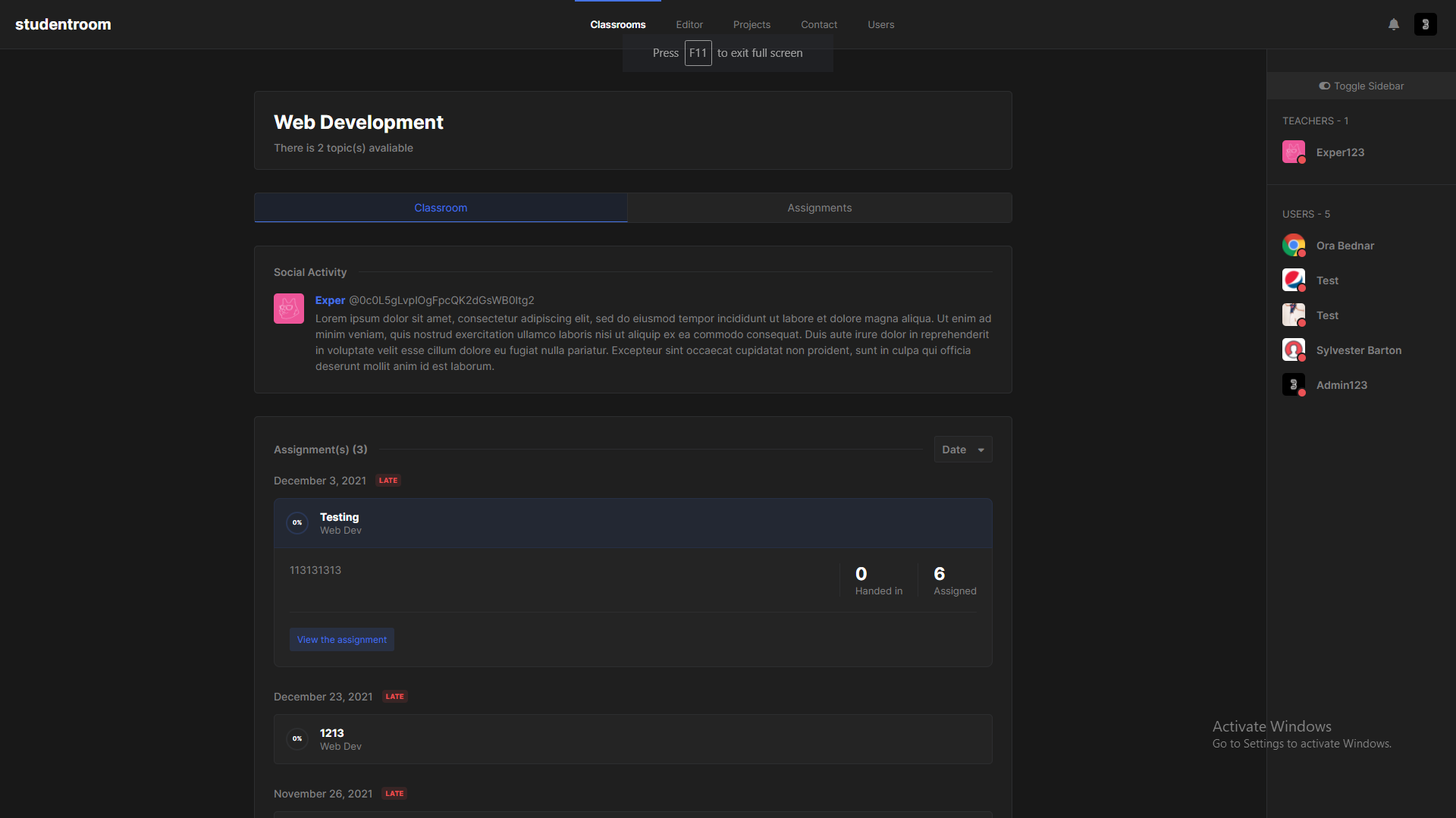 GitHub - TheJustExper/Classroom: Blog for my own apps