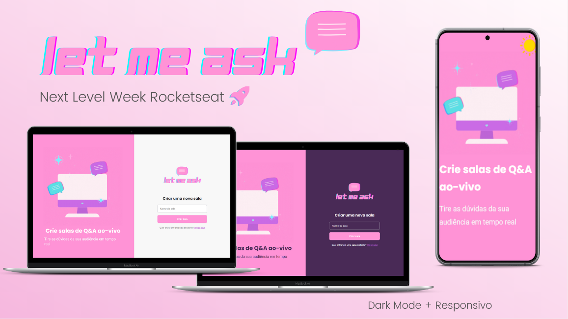 GitHub - junicola/letmeask: Web application to share, rate and hightlight questions. Developed ...