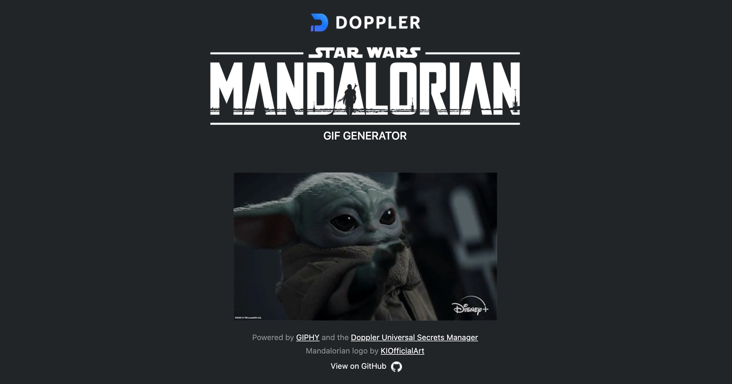 GitHub - DopplerUniversity/mandalorian-gifs-node: This is the way. To manage secrets.