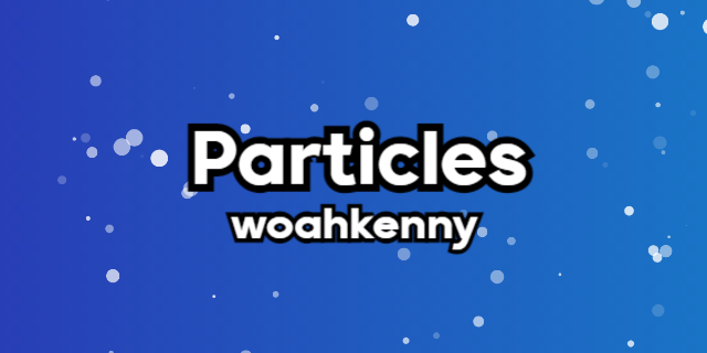 GitHub - WoahKenny/particles: With use of particles.js, play around ...