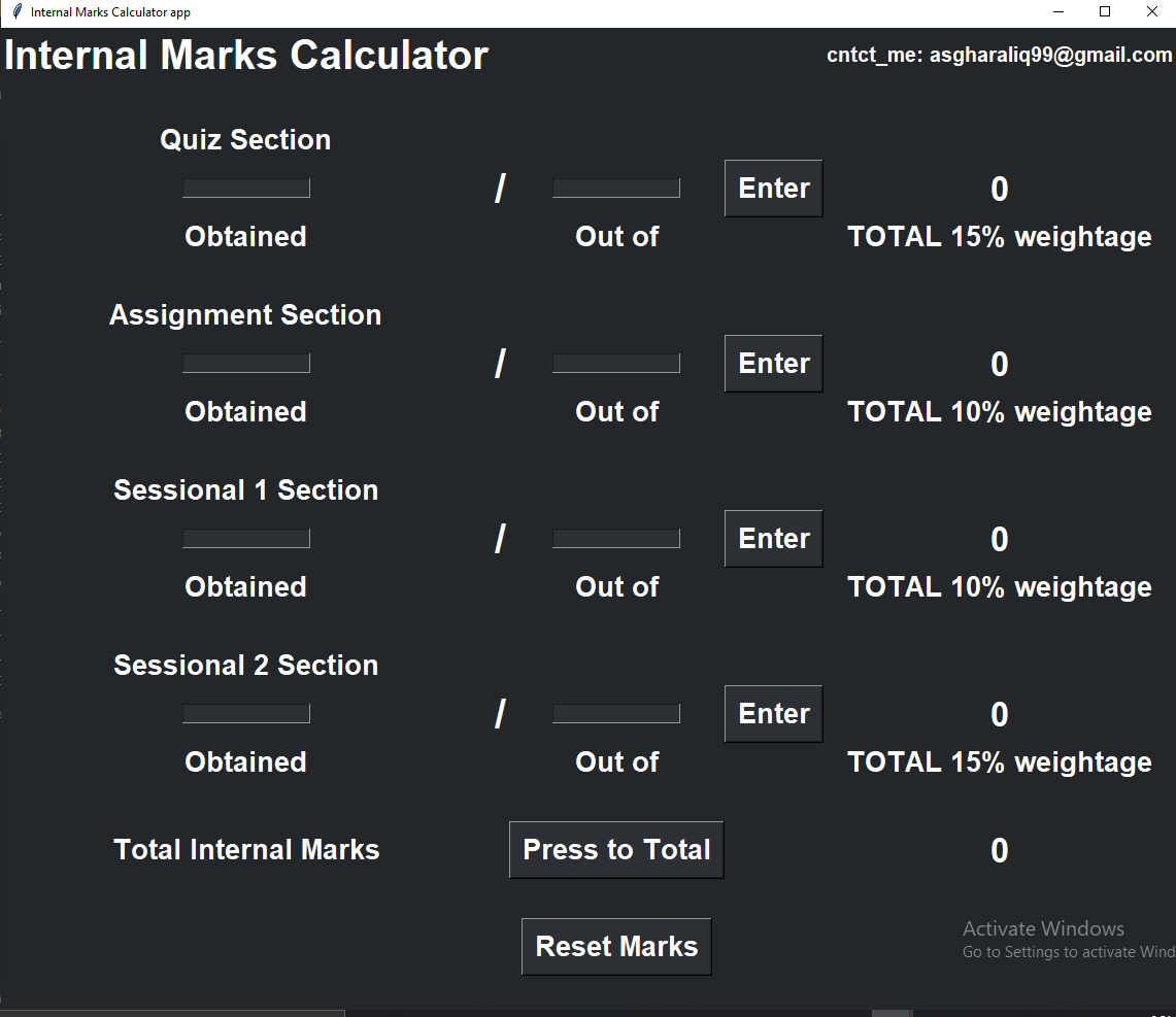 GitHub - muhammadasgharaliqureshi/Internal-Marks-Calculator: I know ...