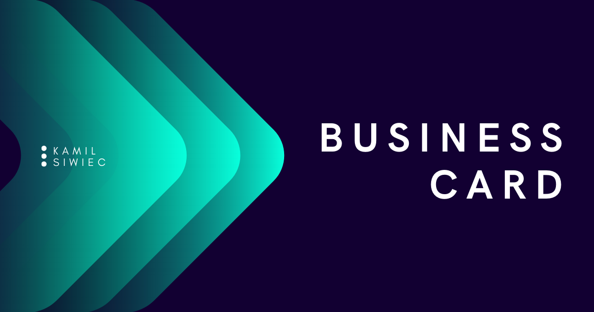 GitHub - Kamil-Siwiec/business-card: Small business-card project in ...