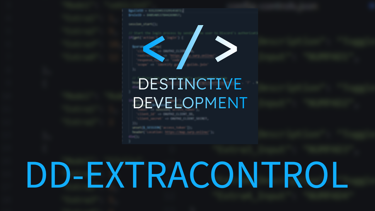 Github Distinctivedevelopment Dd Extracontrol Dd Extracontrol Github