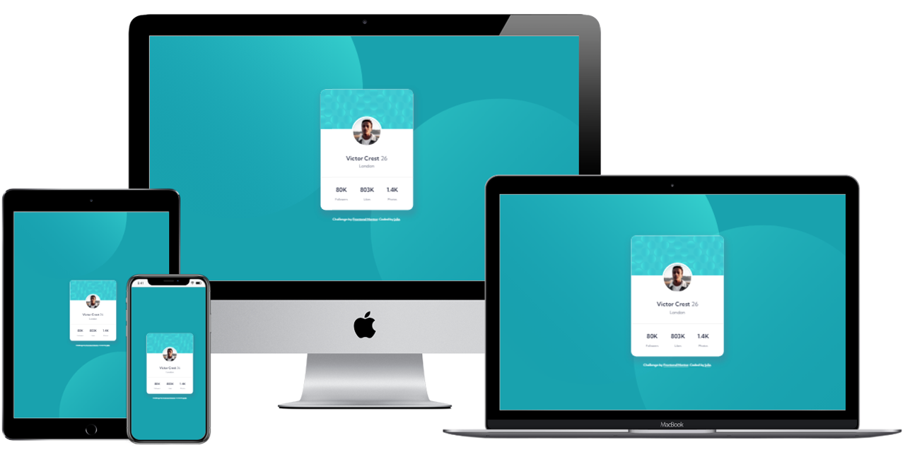 GitHub - ninjulia/FEM_Profile-Card-Component: Profile card component ...