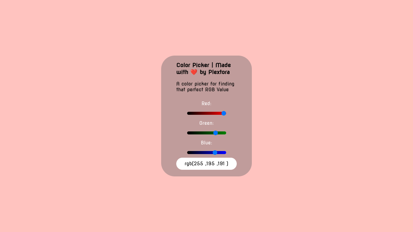 GitHub Plextora color picker A Color Picker For Finding That Perfect 