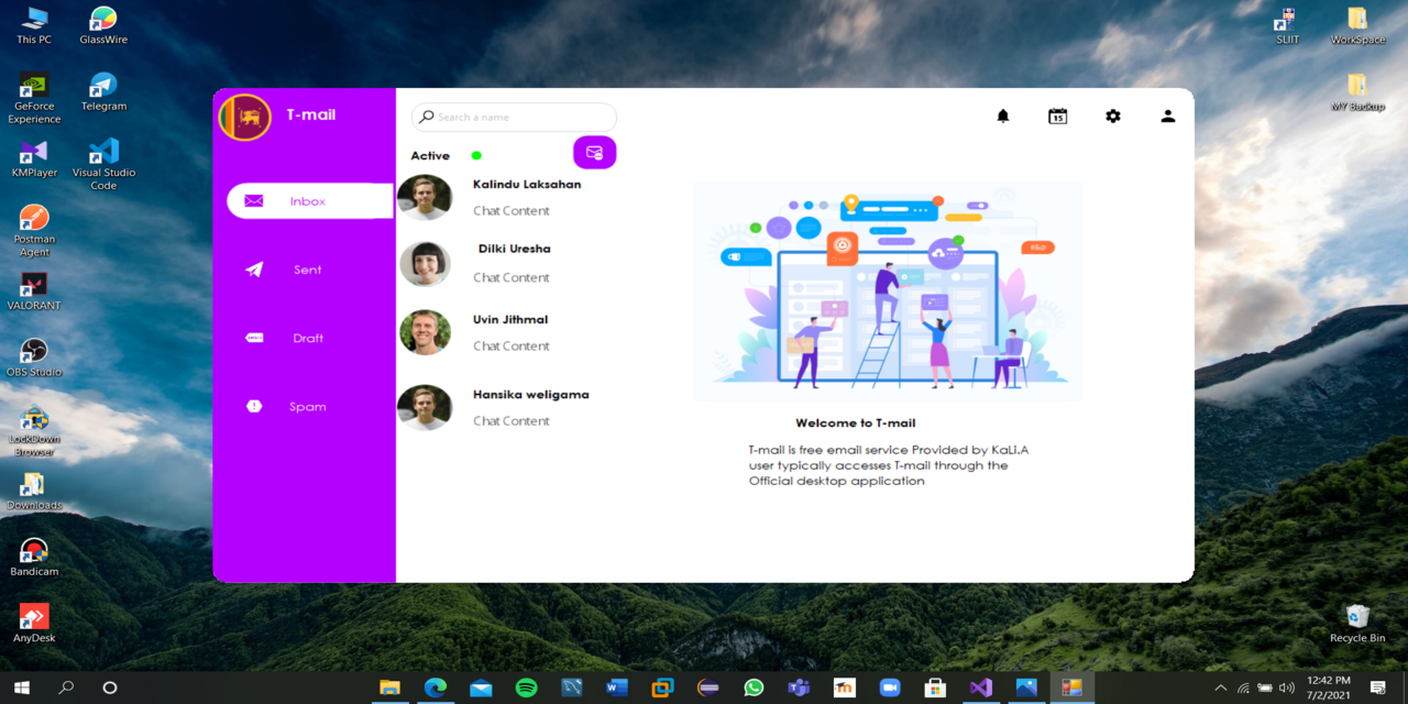 GitHub - Kalindu-Laksahan/T-mail-UI: This Project is a UI design. Here ...