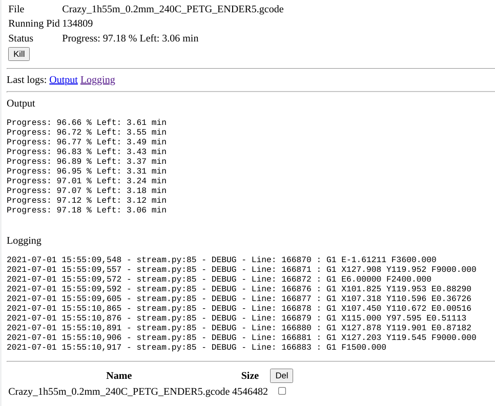 GitHub - ConstdR/3DprinterWeb: Web server for 3D printing