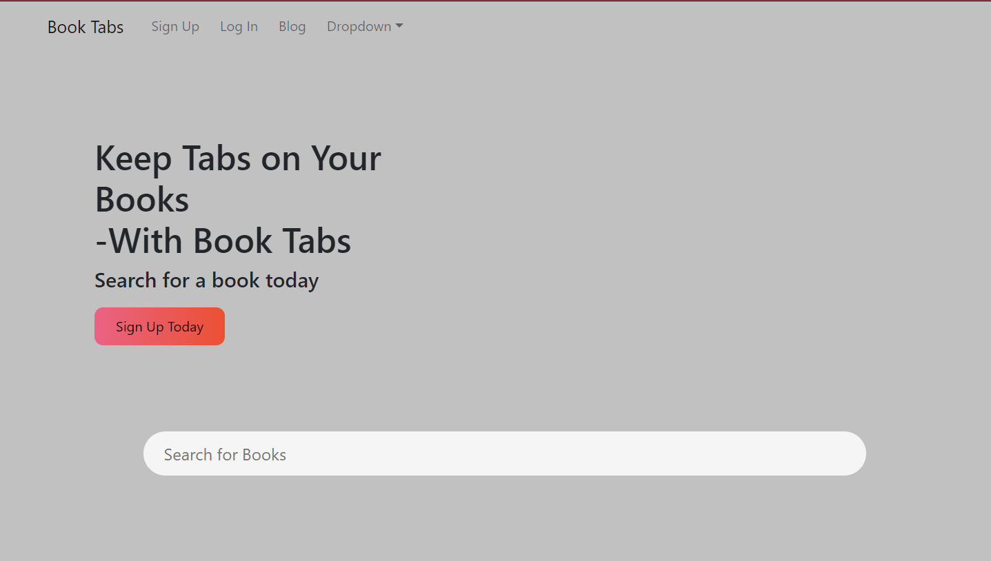 GitHub - brandoncossin/BookTabs: Open source book review website