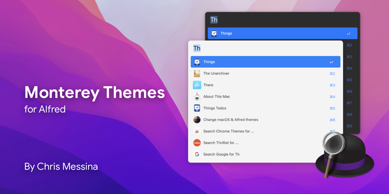 GitHub - chrismessina/alfred-theme-monterey: Alfred Themes for Monterey