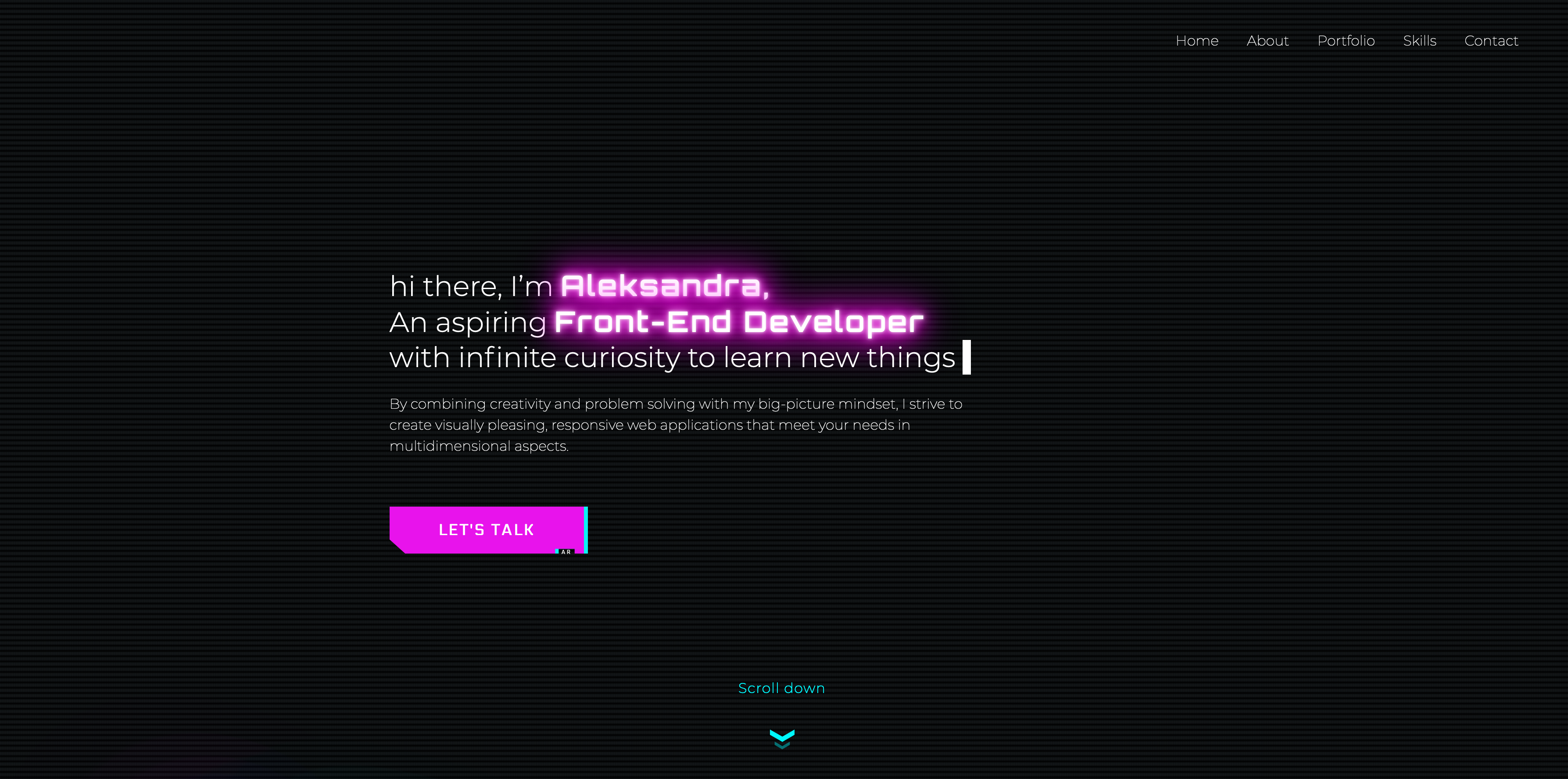 GitHub - aleksandraAstaroth/personal-website-portfolio: Source code for ...