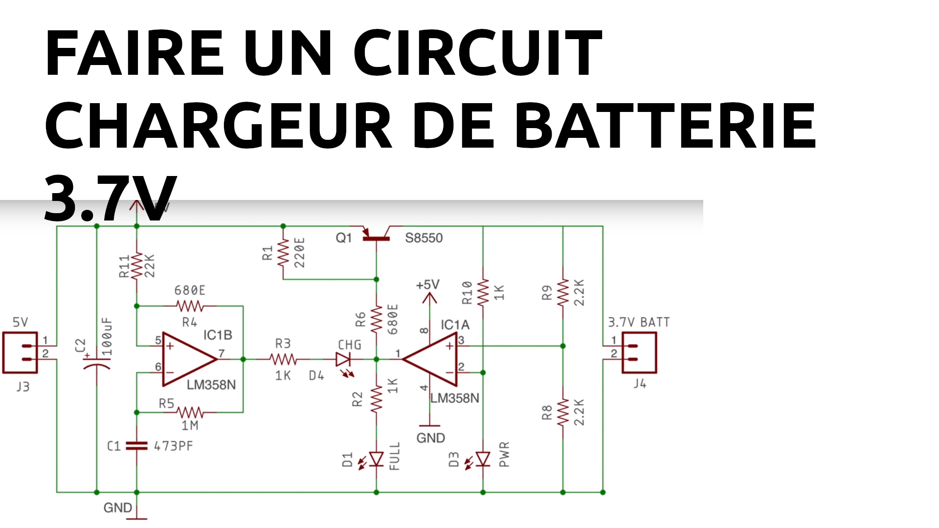 GitHub - electrocodeur/chargeur_3v: Projet : Circuit rechargeur de batterie 3.7v