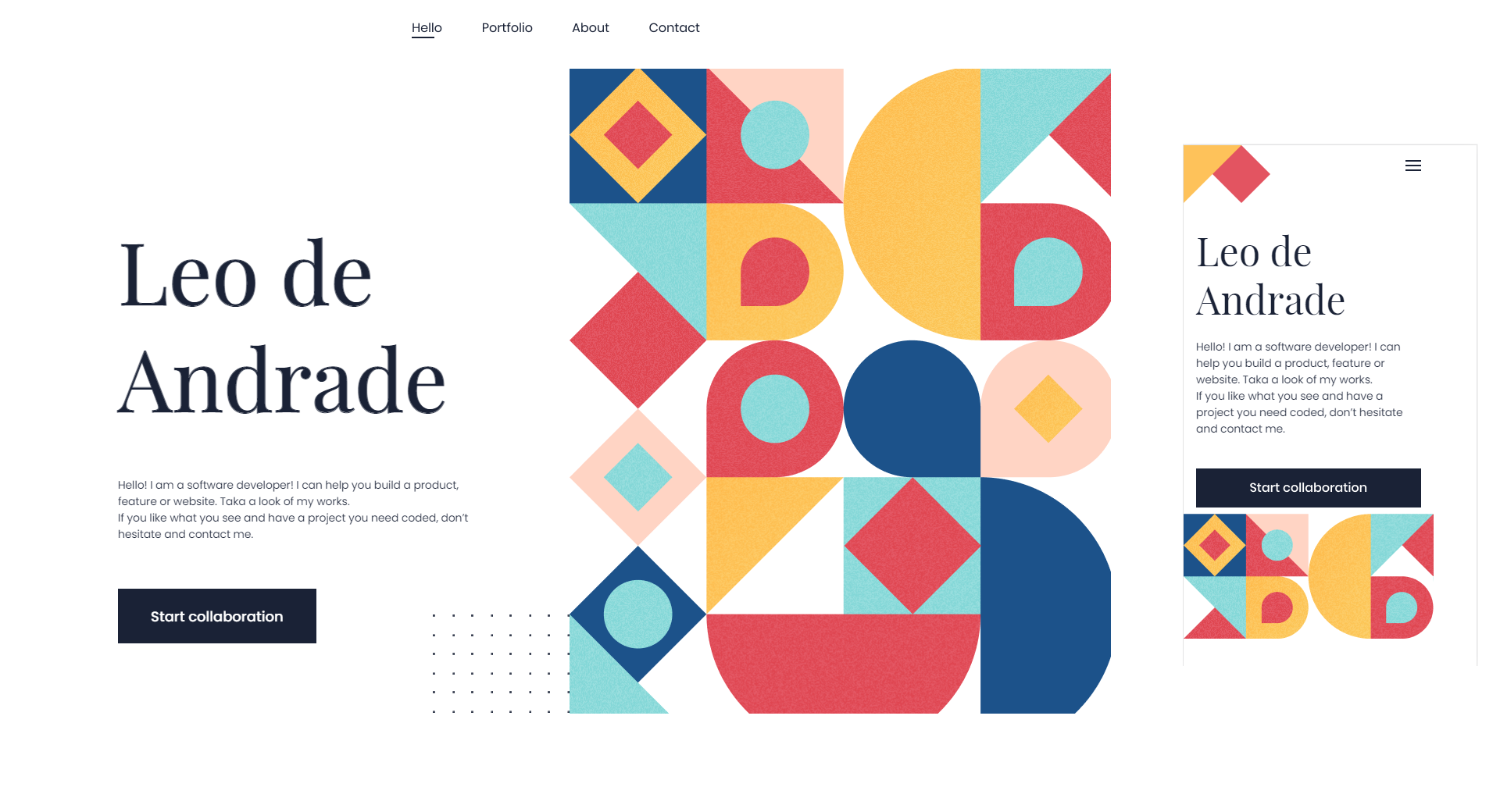 GitHub - leonardoeng13/mobile-portfolio: Portfolio: setup and mobile ...