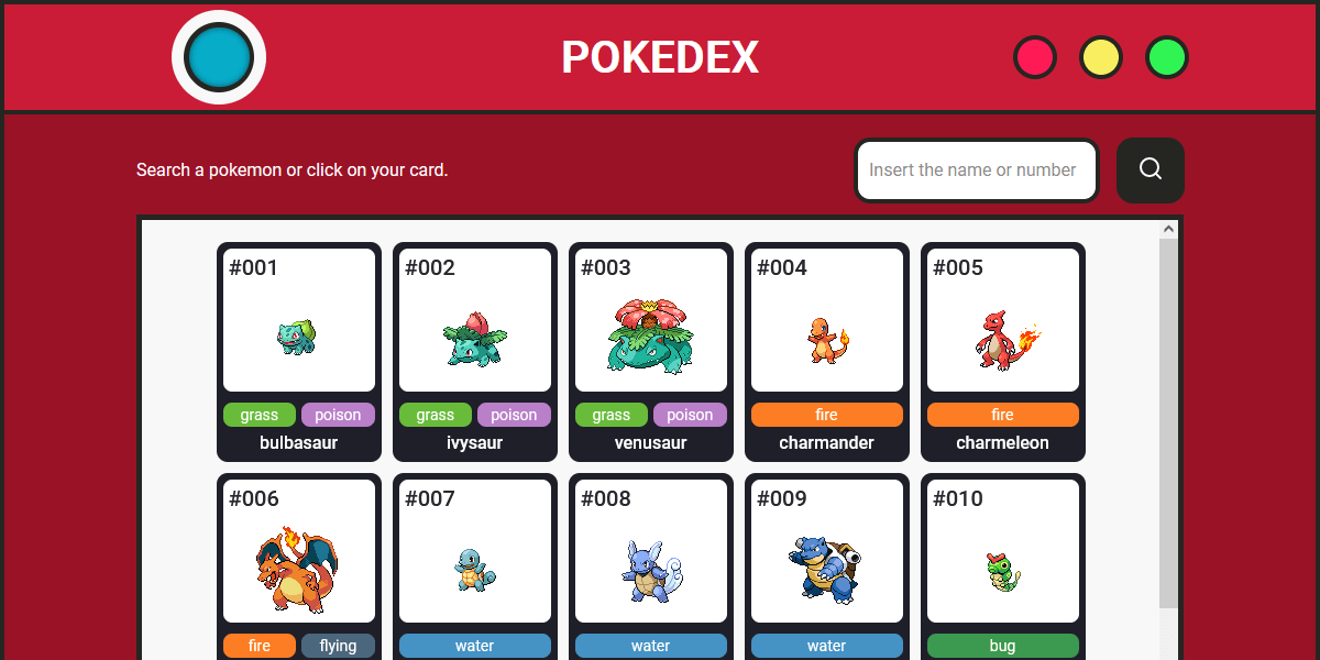 GitHub - brunoamaia/pokedex-react: Page to consume pokedex api