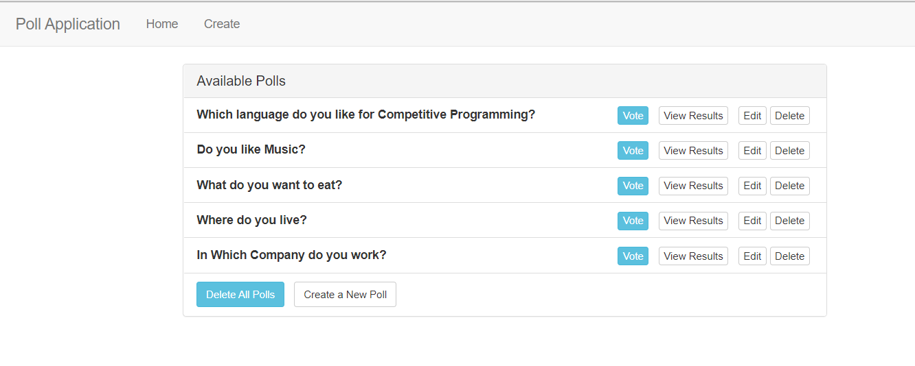 Github Sunny Hackerpollapp Here I Have Created Simple Polling App Using Django