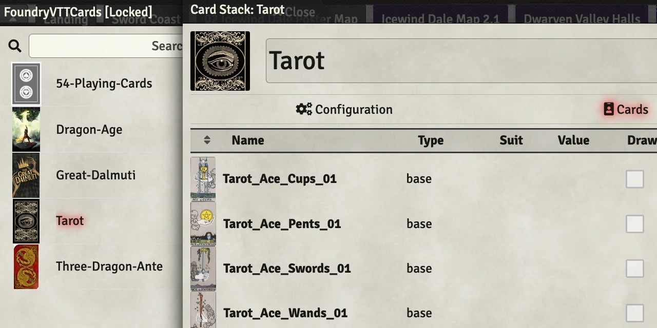 GitHub - jcolson/foundryvtt_cards: Additional card decks for FoundryVTT V9+