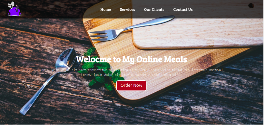 GitHub - SubhanRaj/My-Online-Meals: A Completly responsive Website made ...