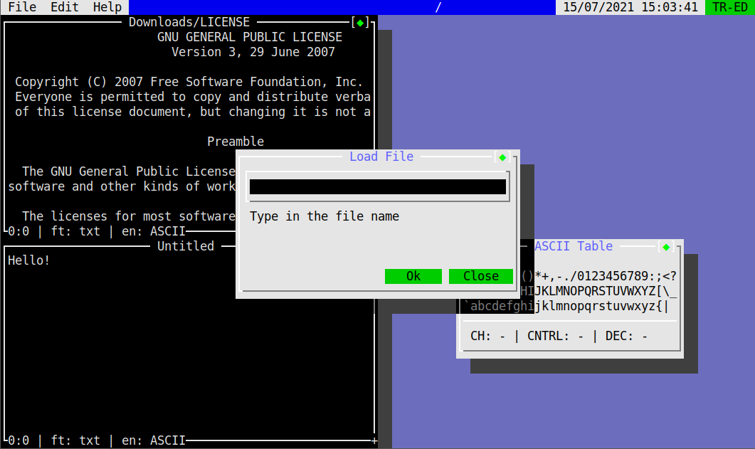 GitHub - LordOfTrident/trident-editor: Free terminal text editor