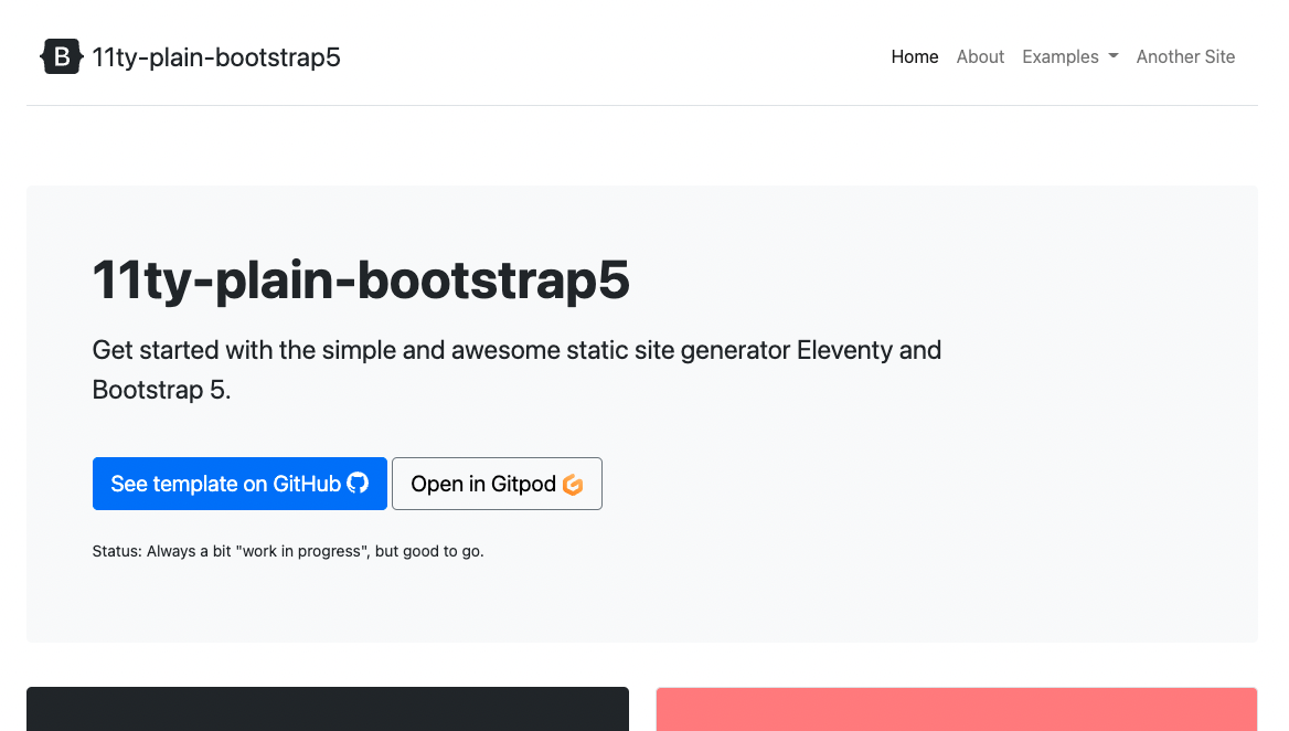 GitHub - mandrasch/11ty-plain-bootstrap5: Plain template for static site generator Eleventy with ...