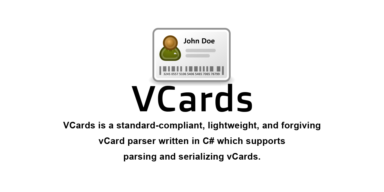 GitHub - farazp/VCards: VCards is a standard-compliant, lightweight, and forgiving vCard parser ...