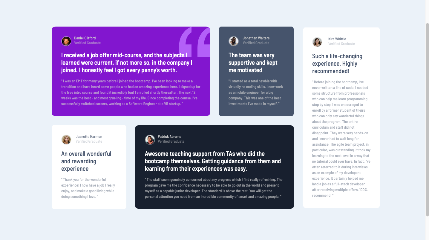 GitHub - osp-web/testimonial-grid: Responsive Testimonial Grid Section