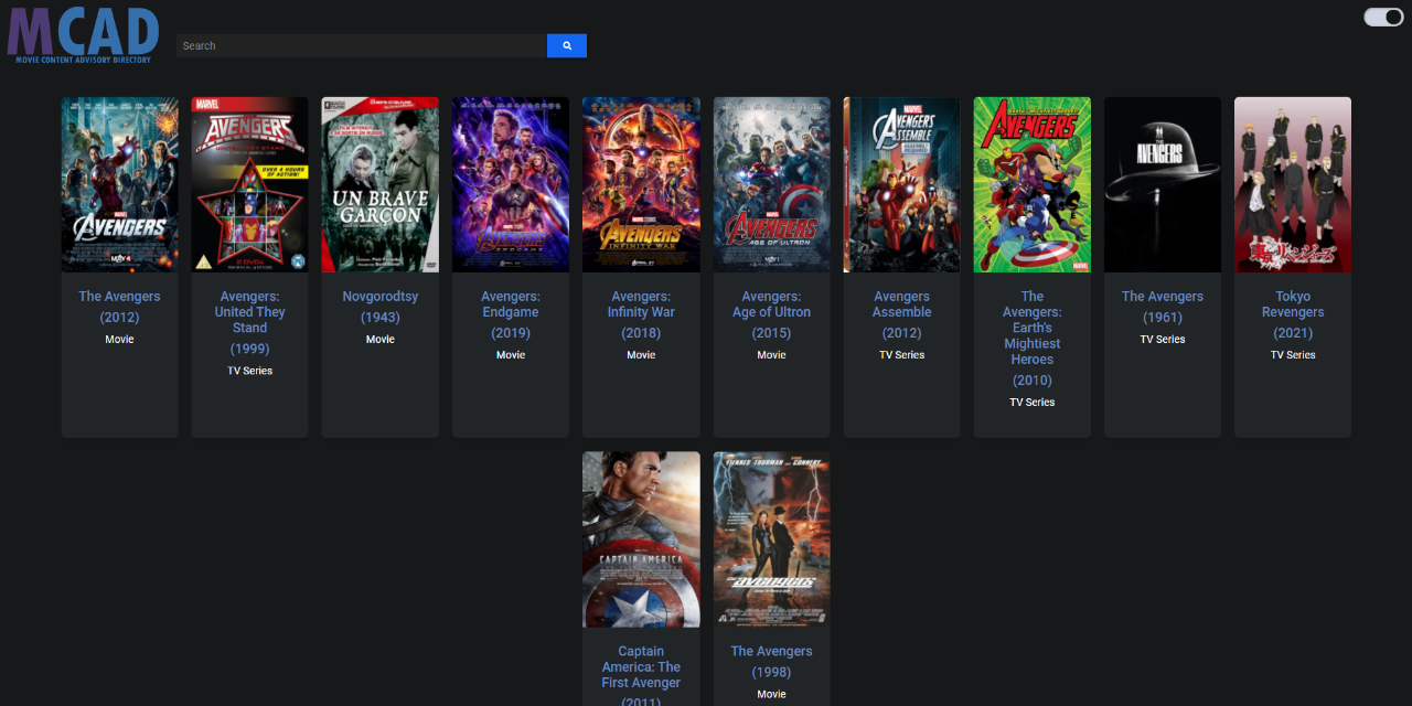 GitHub - mahirahman/Movie-Content-Advisory-Directory: Modern and mobile ...