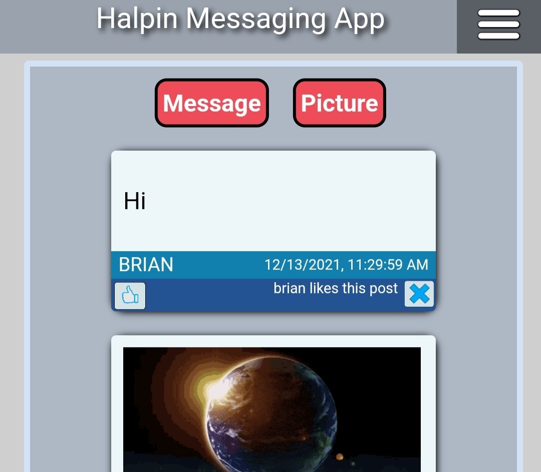 GitHub - bthalpin/messagingApp: Messaging App is a full stack social platform that allows the ...