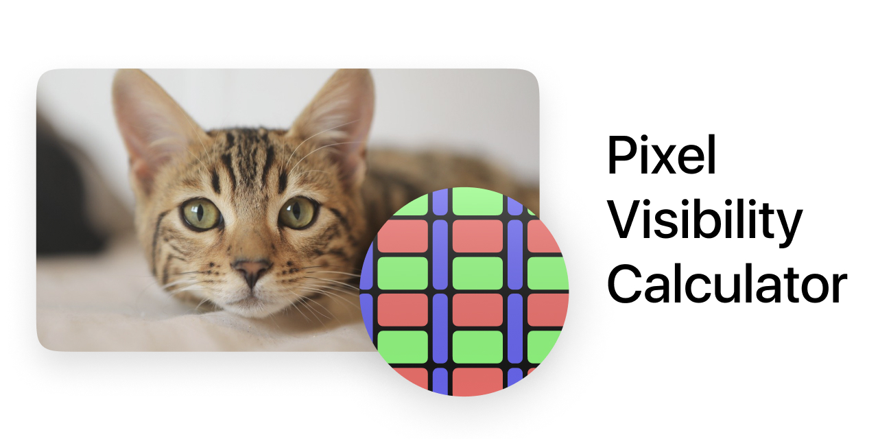 GitHub - mishamyrt/pixel-visibility-calculator: 👁 Individual pixel ...