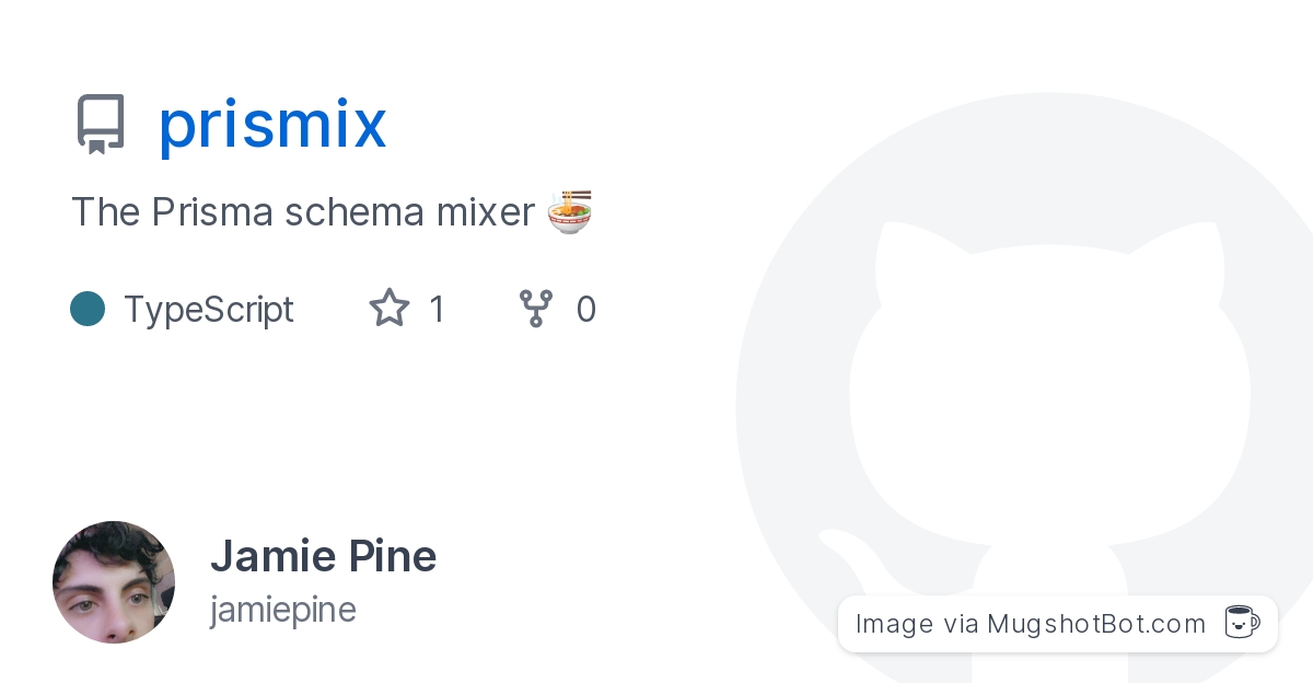 GitHub - jamiepine/prismix: The Prisma schema mixer 🍹