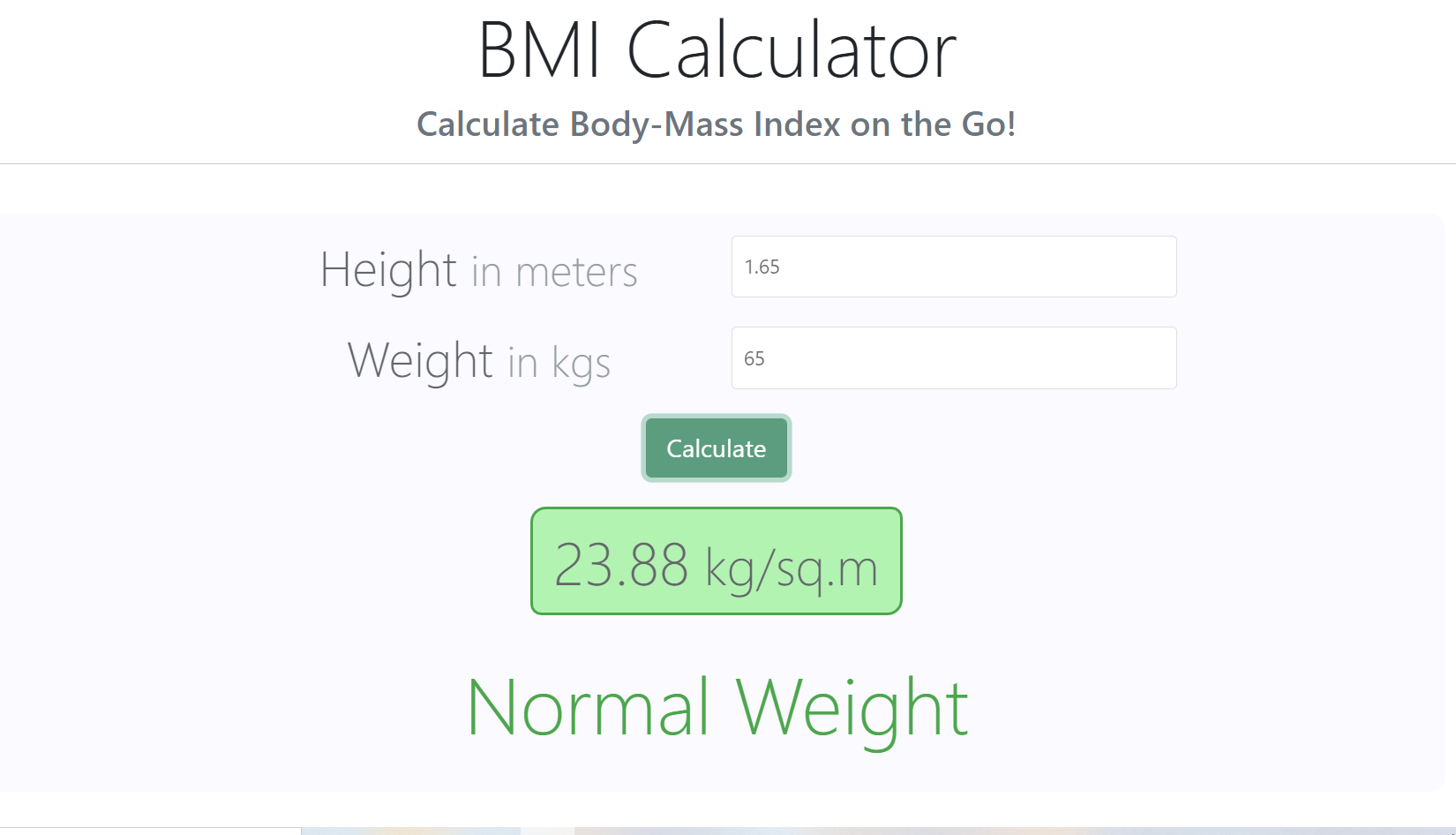 GitHub - mrugendrashilvant/BMI-Calculator