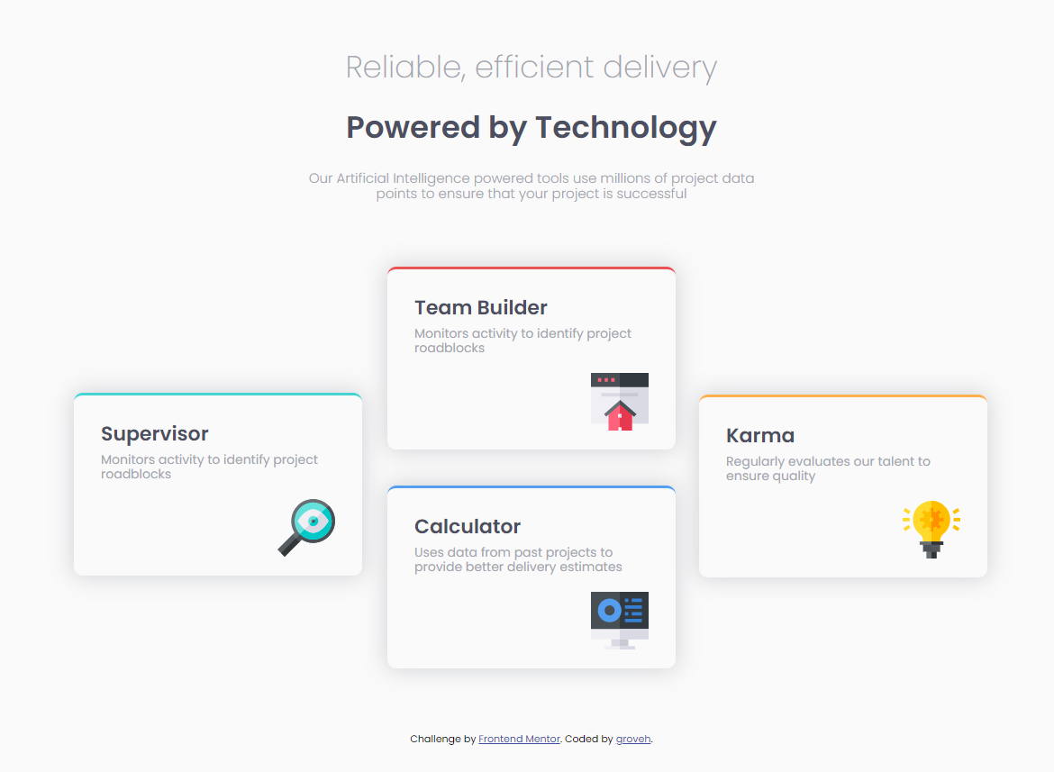GitHub - adrianhruiz/four-cards: Challenge de Frontend Mentor donde practico posicionamiento y ...