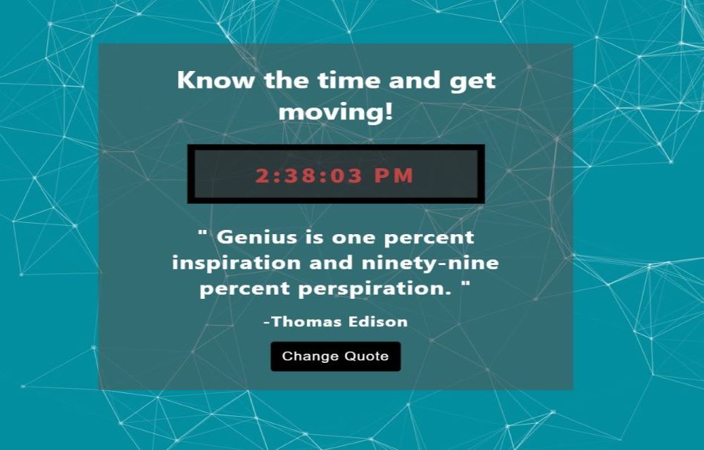 GitHub - Mark-R-5388/motivational-clock: A nice digital clock to give ...