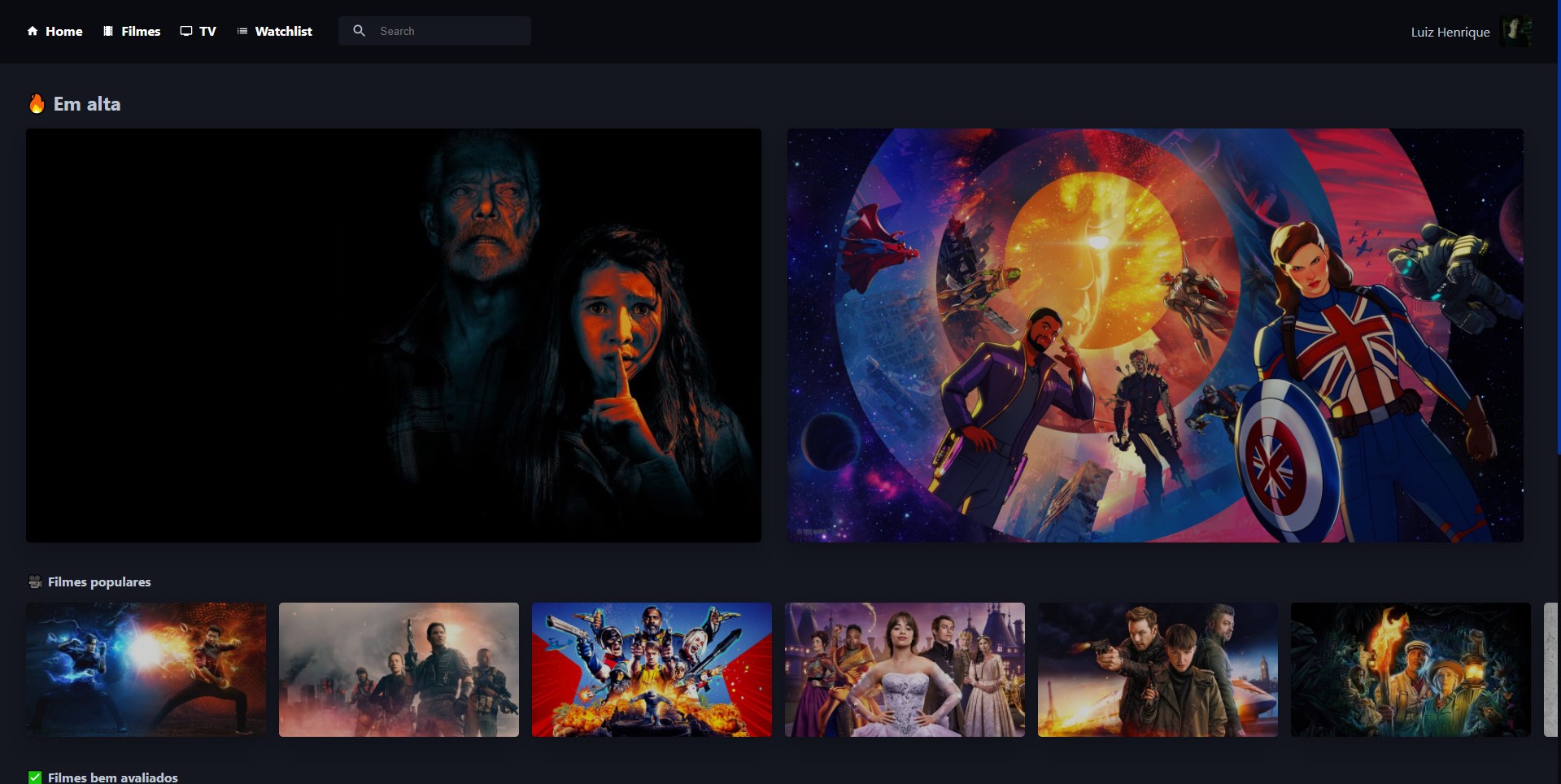 GitHub - lui7henrique/cineapp: Web-app based on streaming services, made with NextJS, Styled ...