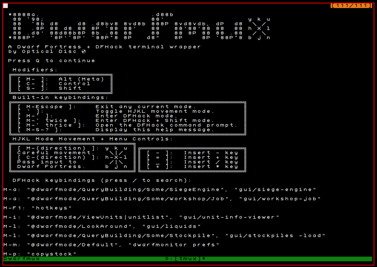 GitHub - opticaldisc/dwarfmux: A Dwarf Fortress terminal-wrapper that attempts to fix PRINT_MODE ...