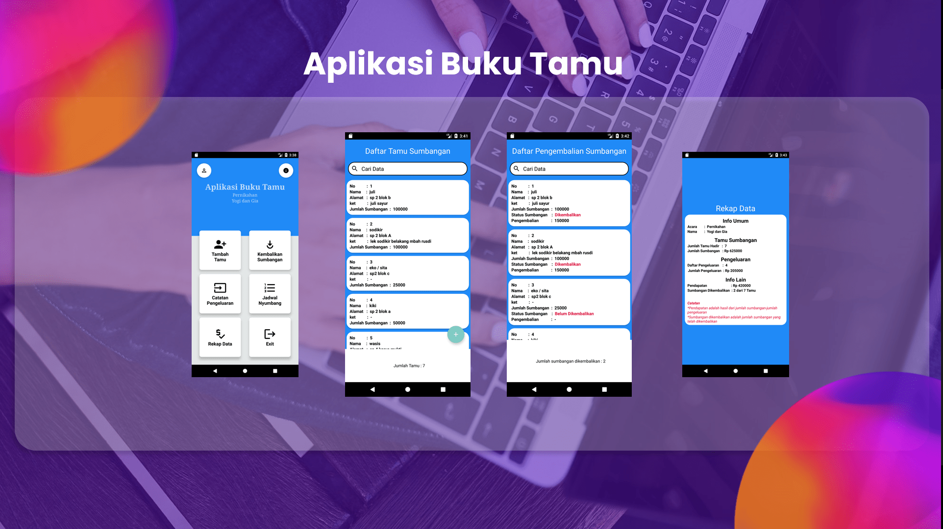 GitHub - Yogi-Anggoro/Nyumbang-Resepsi: Aplikasi untuk mencatat tamu ...