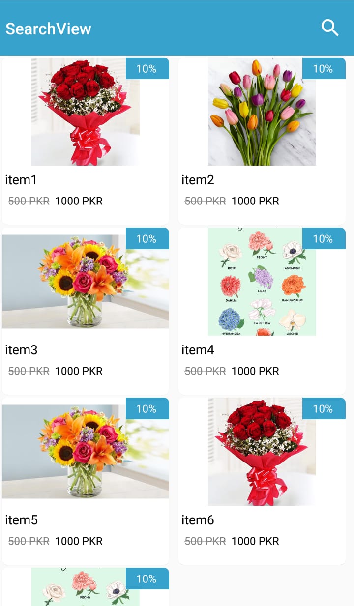 GitHub - HackerGens/SearchView: Search items in recycler view android using java.