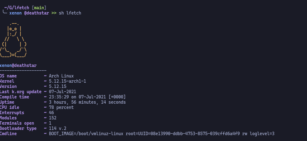 GitHub - Smart6502/lfetch: Linux fetchy thingy