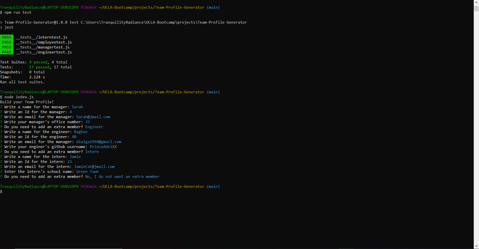 GitHub - PrinceAdelXX/Team-Profile-Generator