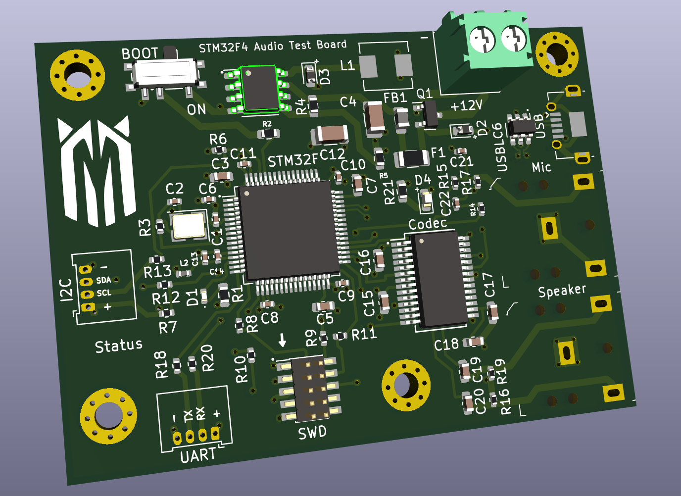 Github Netronastm32faudiocodecpcb Kicad Stm32faudio Codec Pcb Design Project 