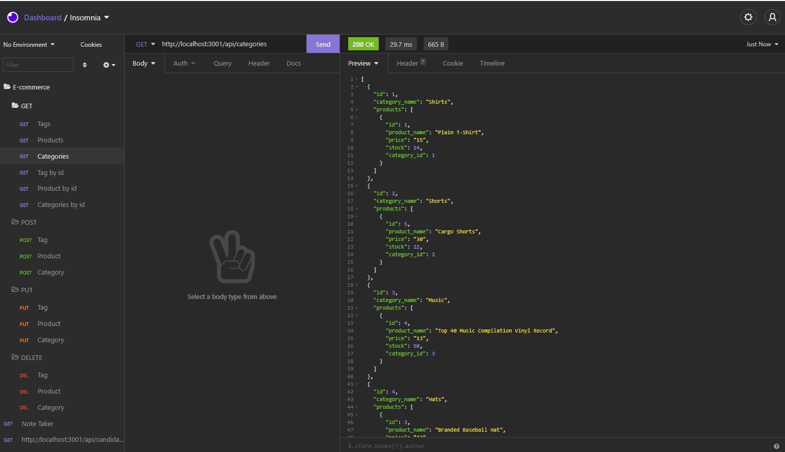 Github Saidhadad Orm E Commerce Back End Back End For An E Commerce