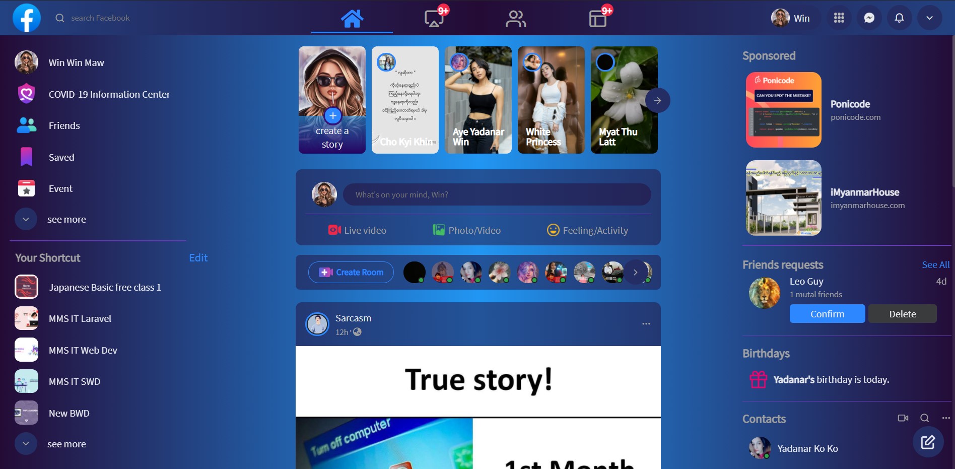 GitHub - WinWinMaw4/facebook_UI: html/css only (a little js)