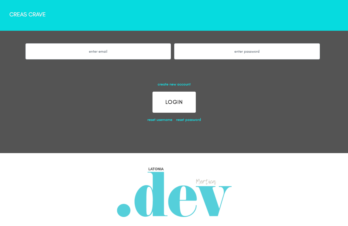 GitHub - LaTonia-Mertica/Creas-Crave-Portal: capstone project: user interface aka portal for ...