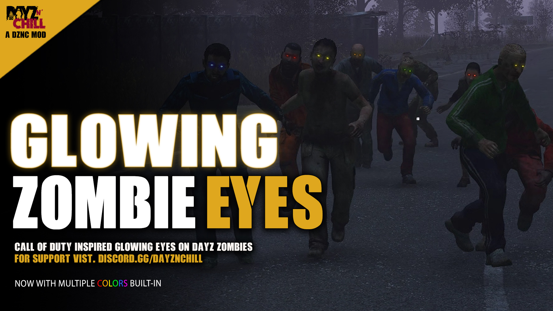GitHub - DayZ-n-Chill/DZNC_Zombies: DayZ Zombies with Glowing Eyes · GitHub