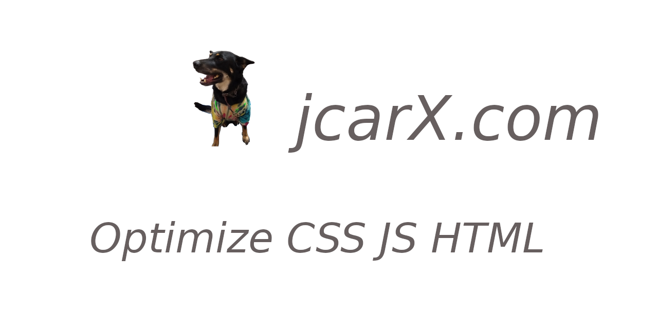 GitHub - jcarx/jcarxopt: Optimize CSS JS HTML (and more)