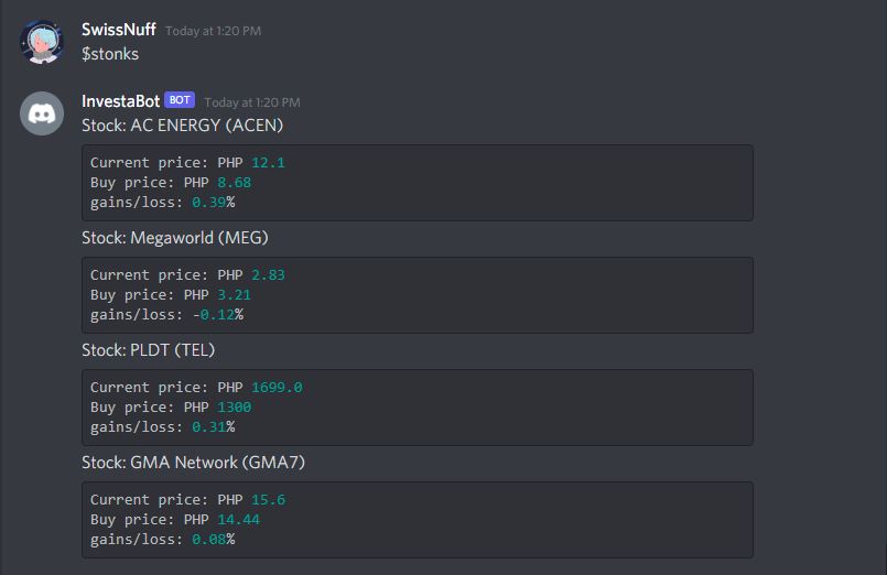 GitHub - SwissNuff/InvestaBot: Discord bot that reminds the client the ...
