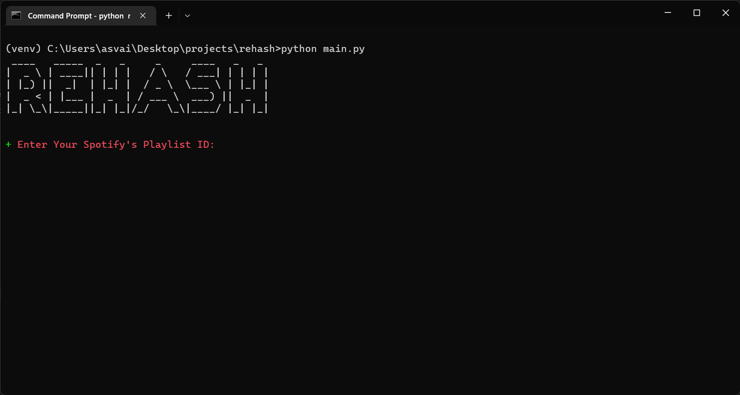 GitHub - vaaibhavsharma/rehash: A Python script for converting your ...
