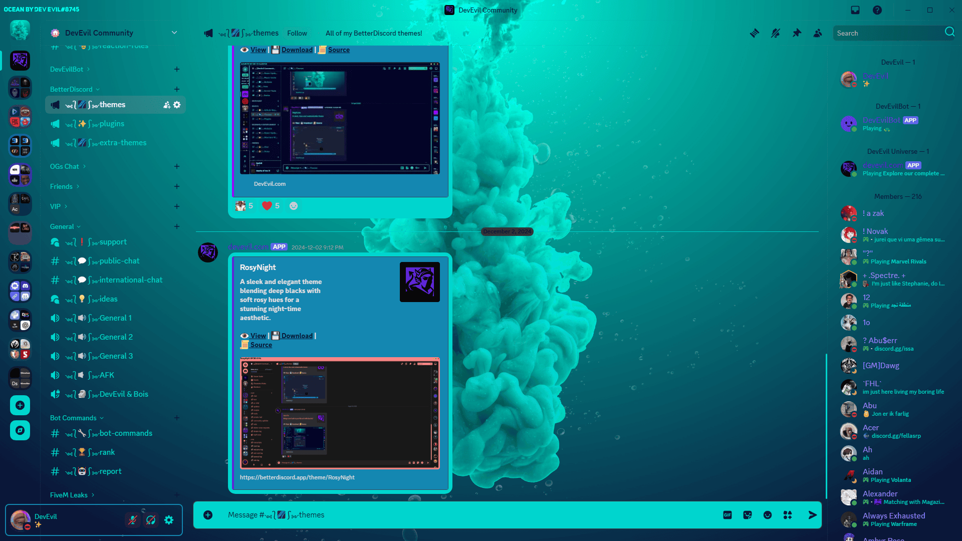 GitHub - DevEvil99/Ocean-Discord-Theme: Highly customized and ...