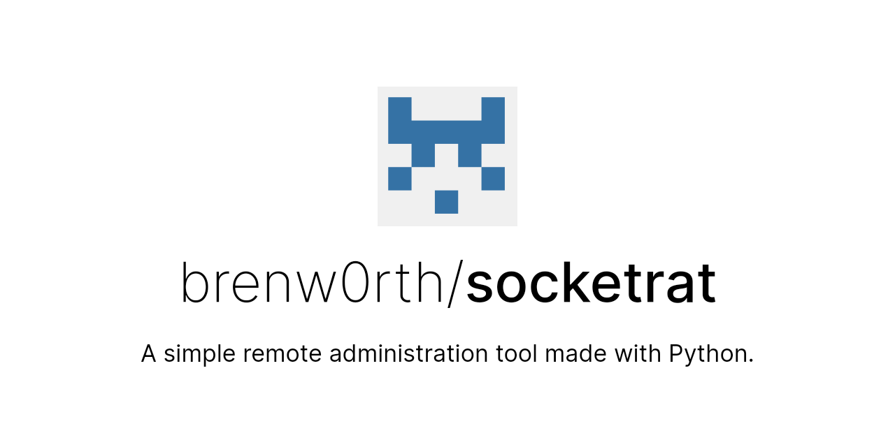 GitHub - bw0rth/socketrat: A simple remote administration tool made ...