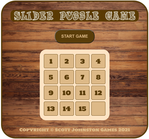GitHub - SJ47/slider-puzzle-game: Slider puzzle game