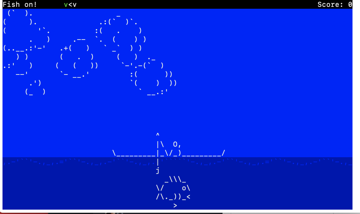 GitHub - M3rs/oneline: ASCII Fishing